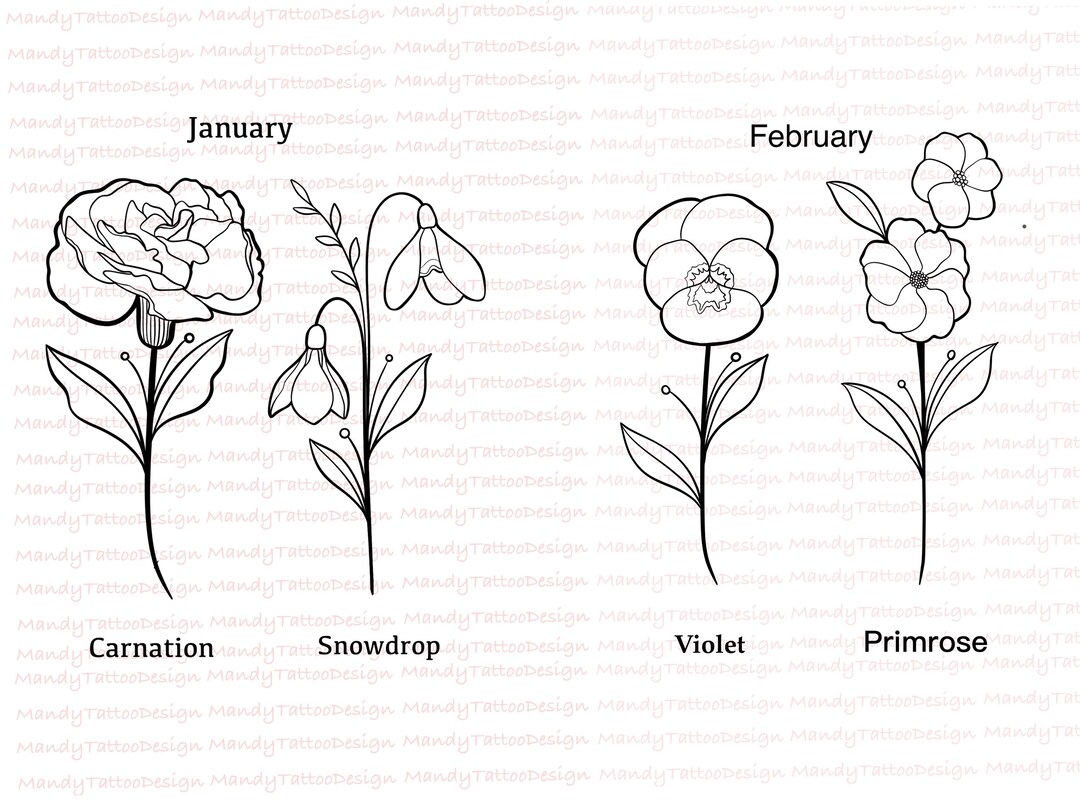 Customizable Birth Flower Bouquets- 1 Flower - Etsy