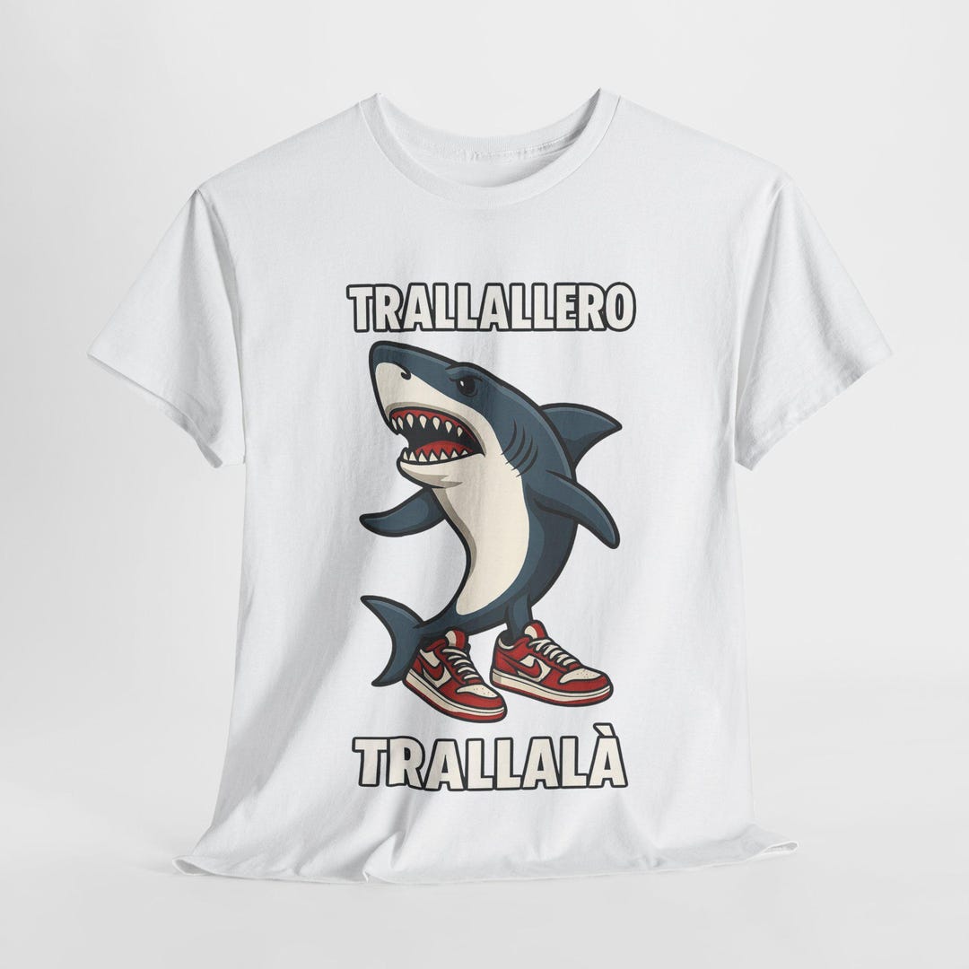 Trallalero Trallalà Funny Shark Meme T-shirt Shark With Shoes Tralalero ...