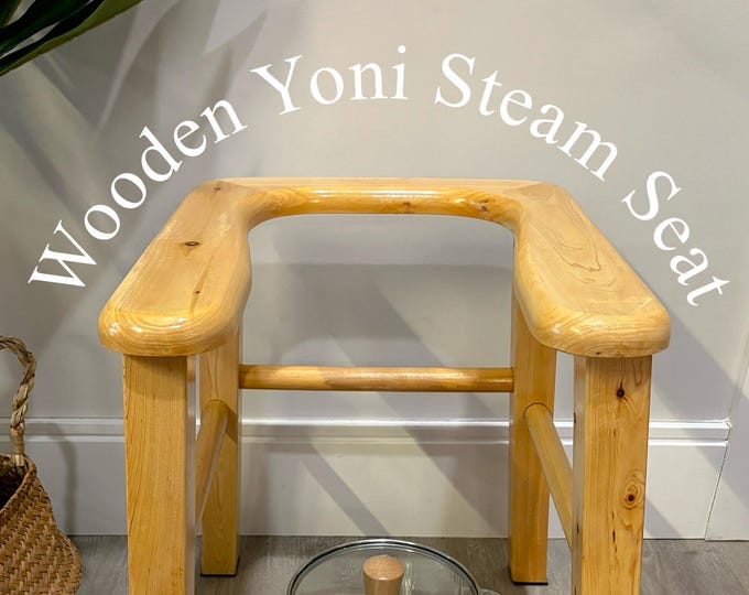 Wooden Yoni Steam Seat | U-shaped V-steam Stool | Comfortable At-home ...