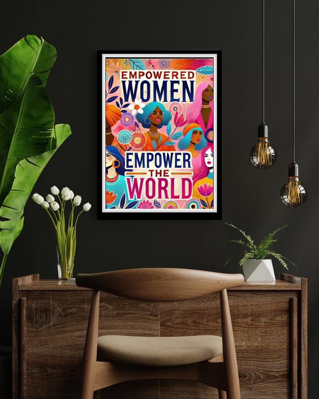 EMPOWERED Women Empower the World Digital Download POSTER. - Etsy
