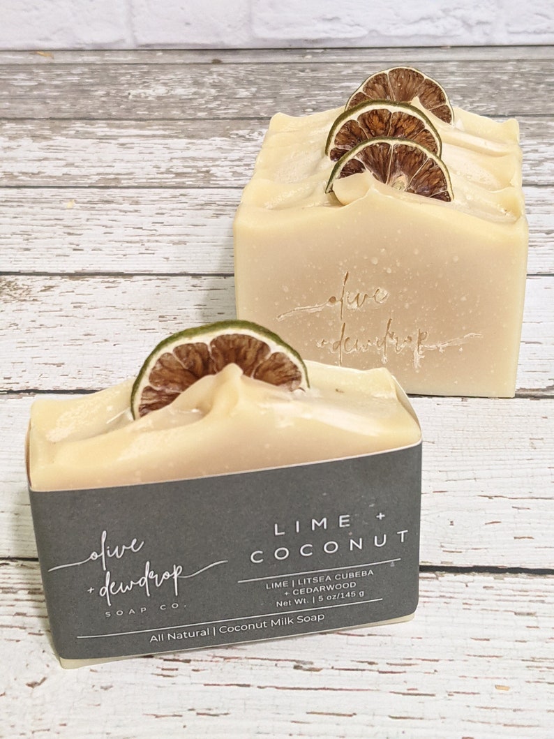 Lime and Coconut Milk Soap | Coconut Milk Soap | Artisan Soap | Handmade Soap | Cold Process ...