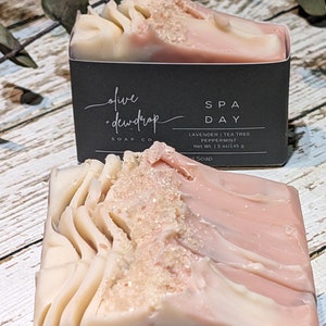Spa Day Soap| Lavender Tea Tree Peppermint Shea Butter Soap | Artisan ...