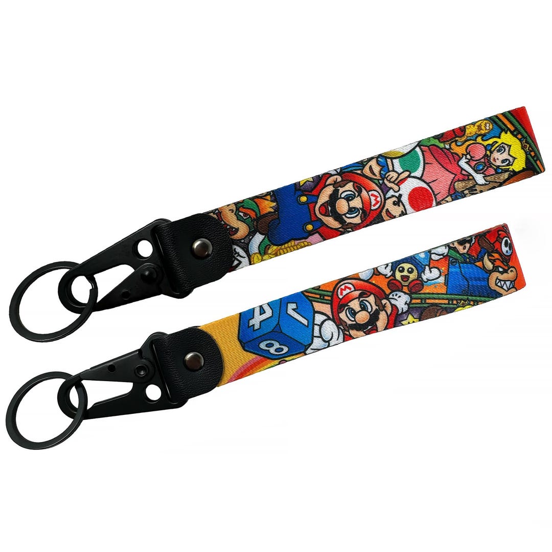 Super Mario, Princess Peach, Bowser, Toad, Nintendo Mascots Keychain ...