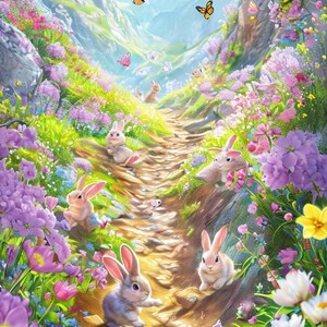 Spring Digital Print, Easter Wall Art, Spring Wall Art Digital, Pastel ...