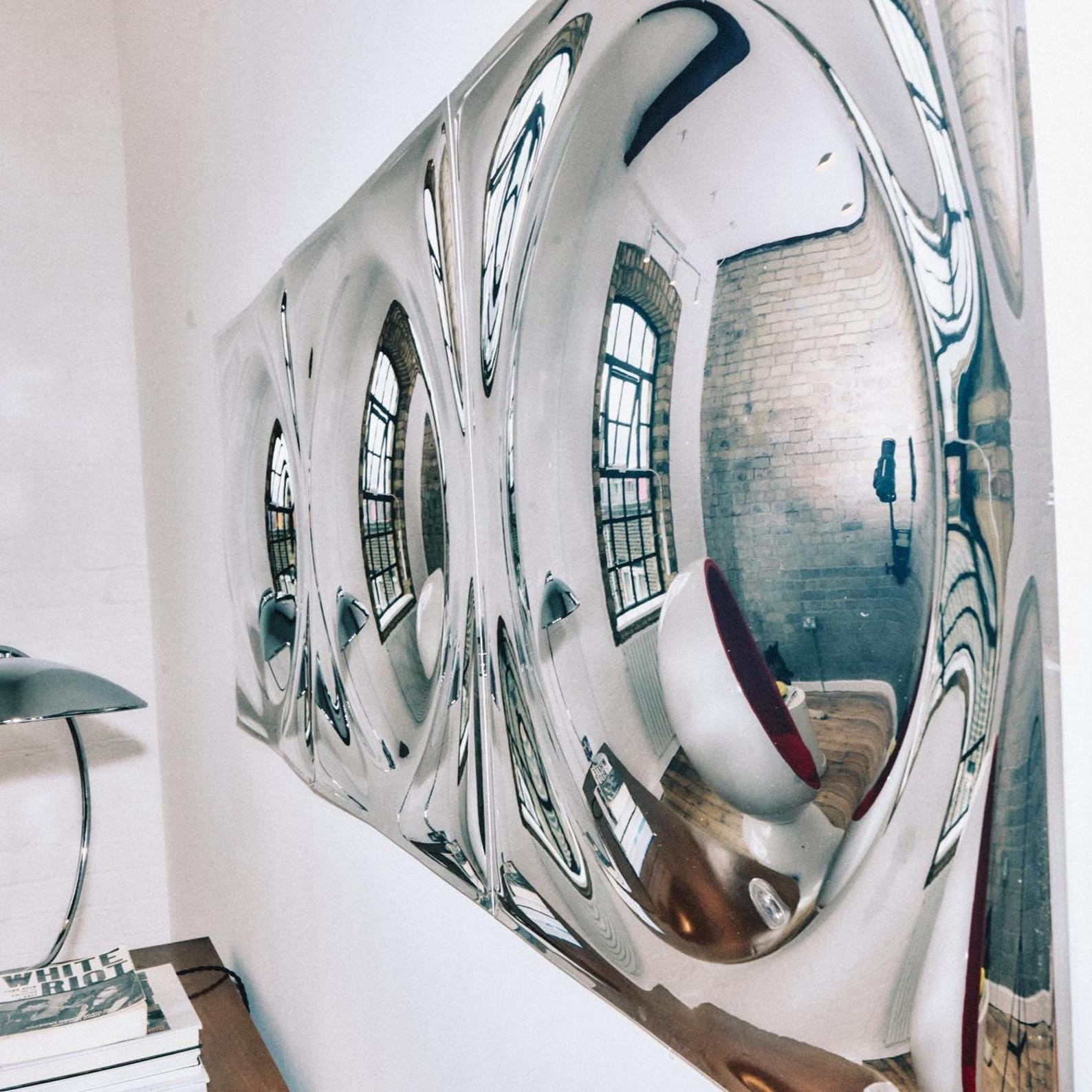 1960's Style Space Age Convex Fish Eye Modular Mirrors - Set of Three ...
