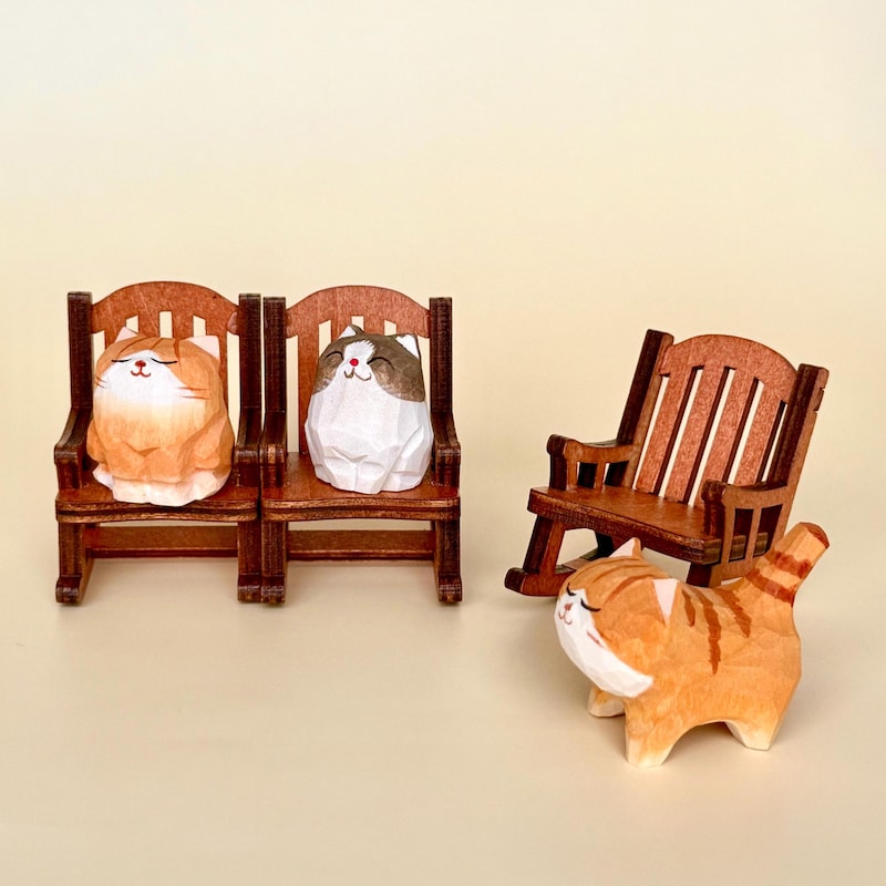 Cat Rocking Animal - Etsy