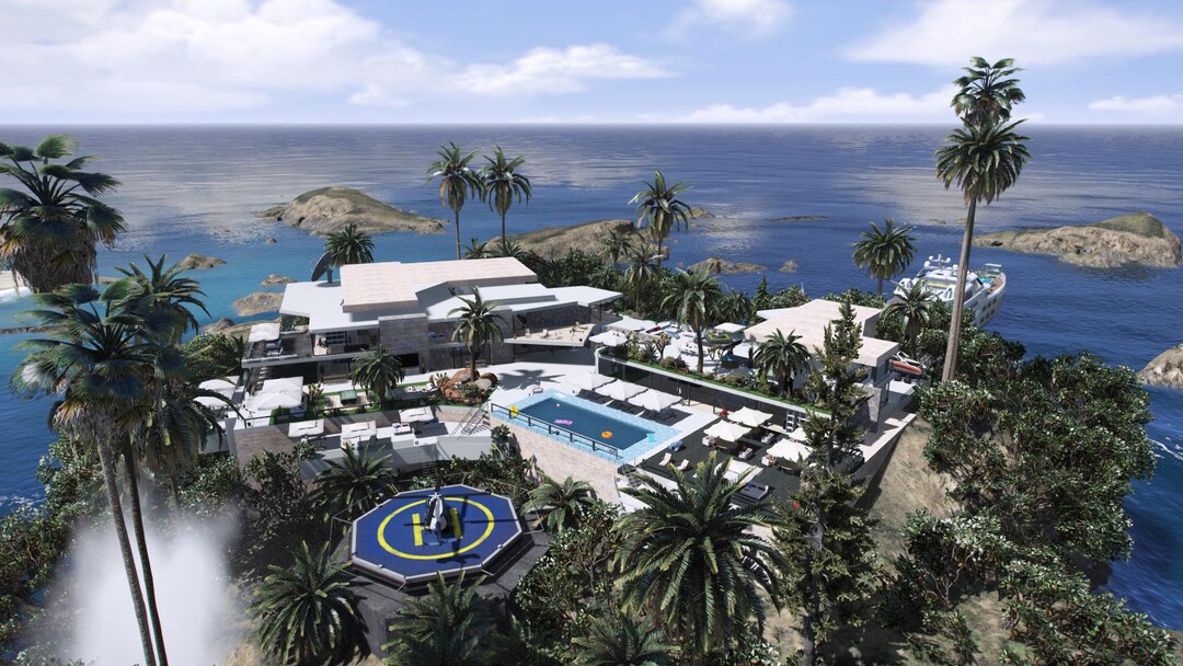 Casa FiveM GTA V FiveM / Impresionante villa azul océano de alta ...