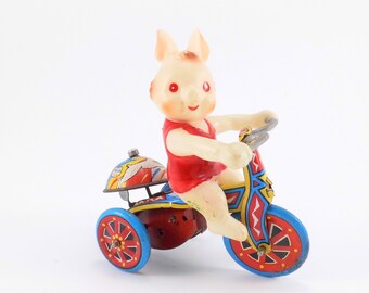 Rabbit Toy Wind Up | Etsy