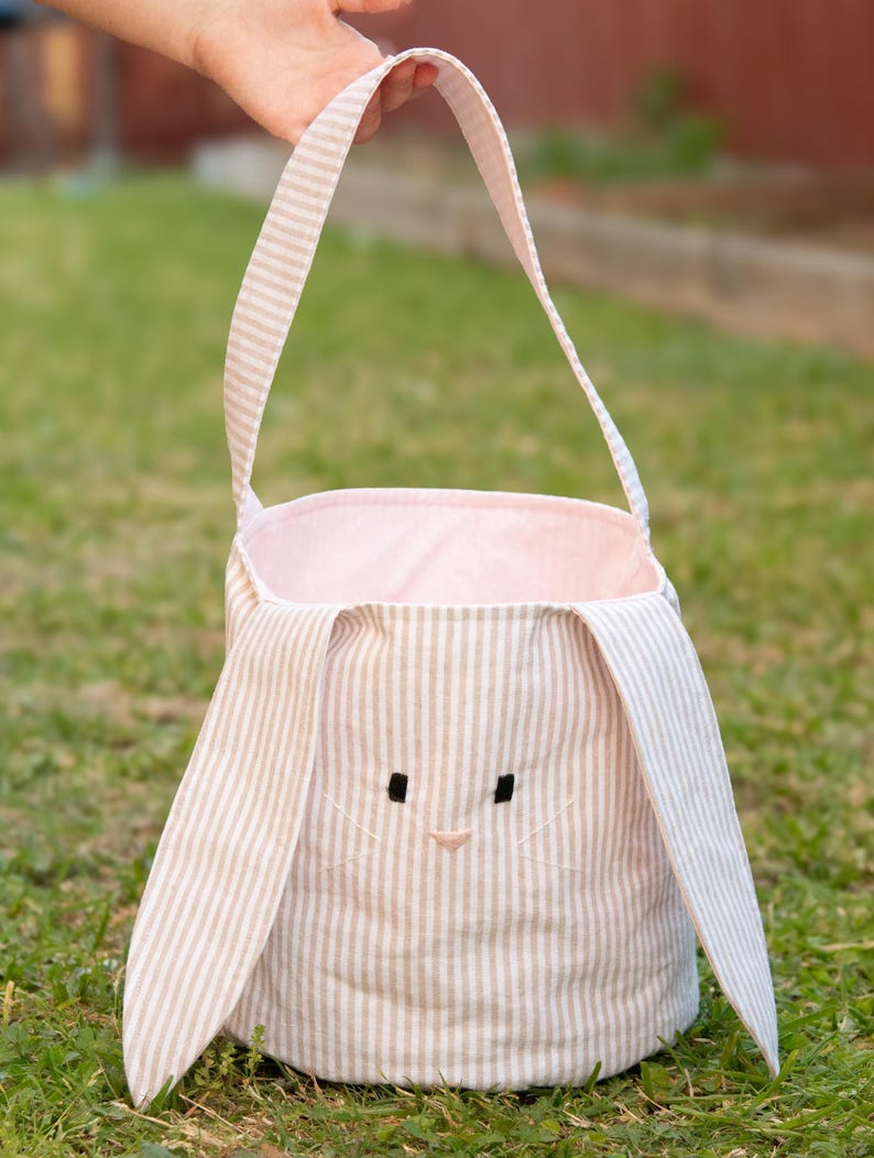 Cute Bunny Easter Basket Sewing Pattern PDF Instant Download / Bunny ...