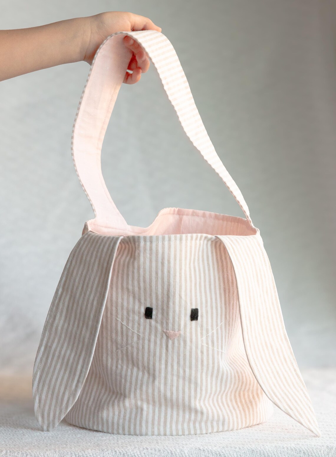 Cute Bunny Easter Basket Sewing Pattern PDF Instant Download / Bunny ...