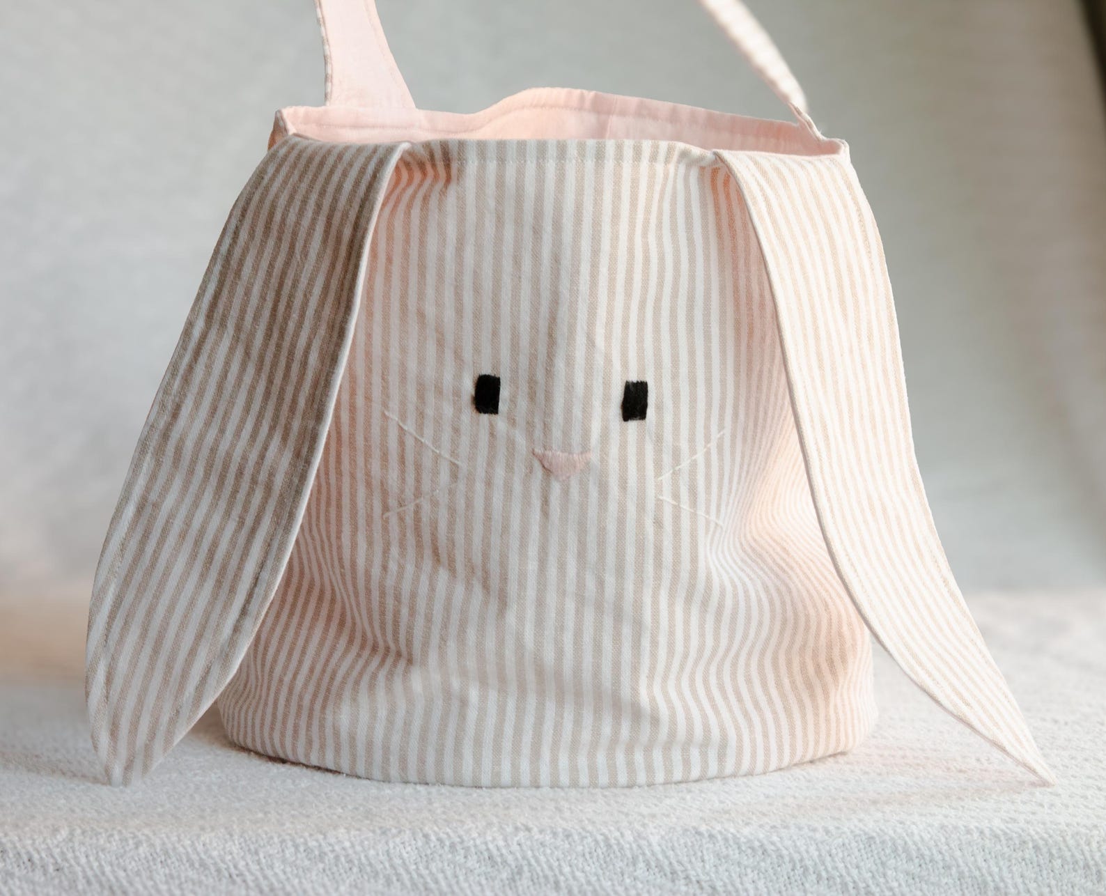 Cute Bunny Easter Basket Sewing Pattern PDF Instant Download / Bunny ...