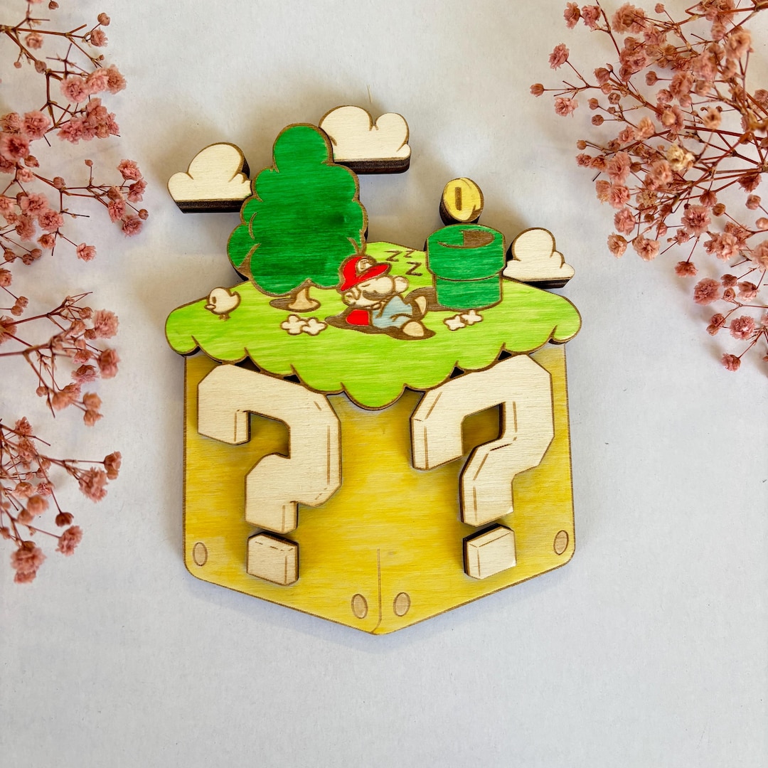 Mario Gamer Room Wooden Sign - Handcrafted Wood Plaque - Super Mario ...