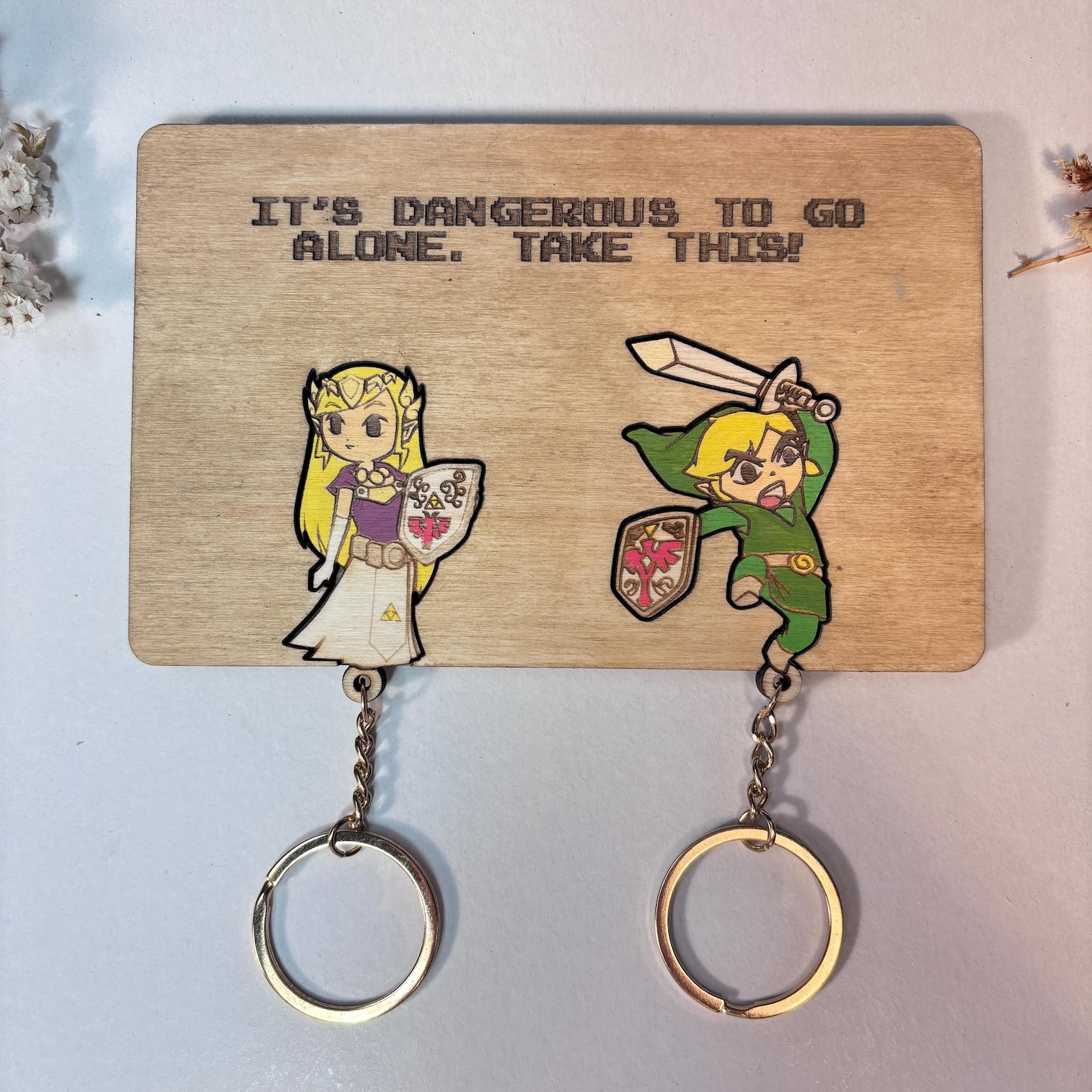The Legend of Zelda Wooden Key Holder - Handcrafted Wood Plaque ...