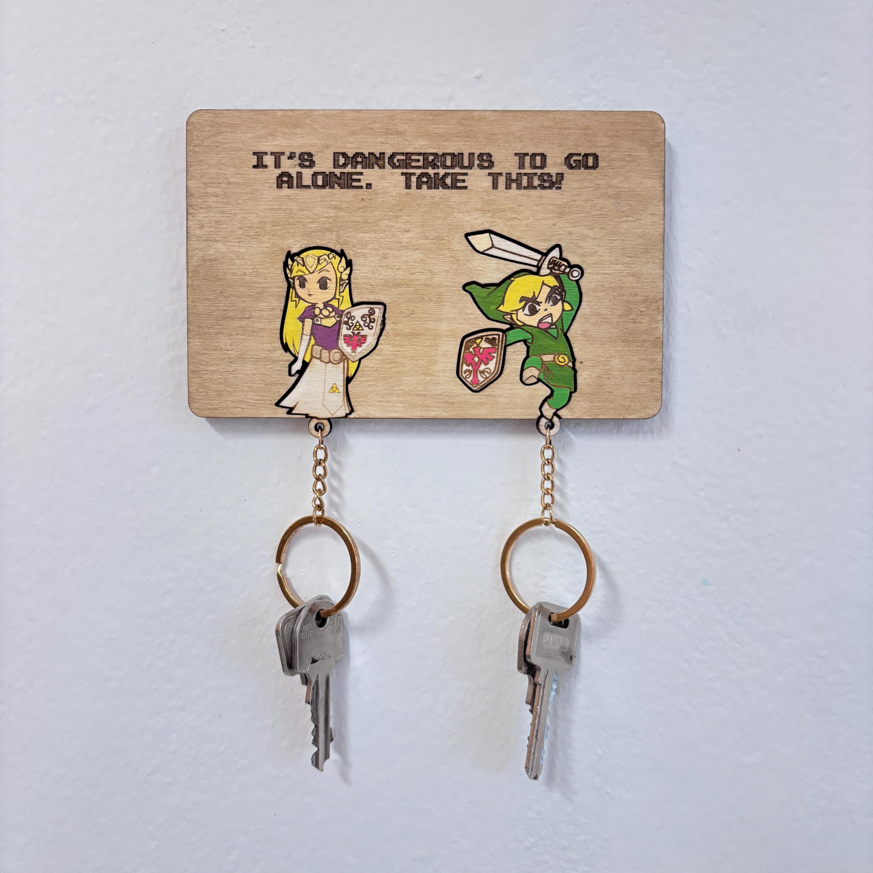 The Legend of Zelda Wooden Key Holder - Handcrafted Wood Plaque ...