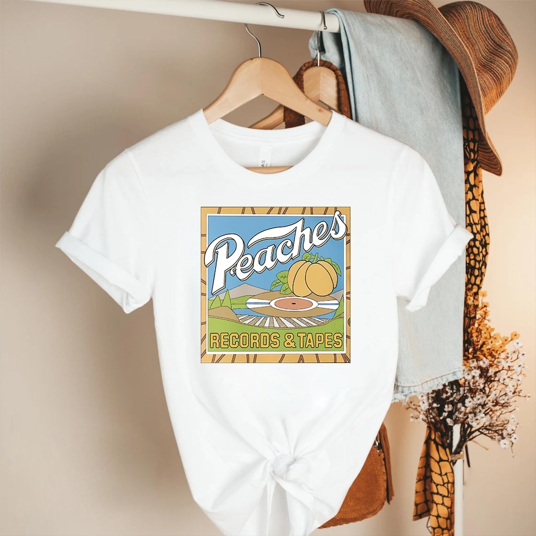 Peaches Records T-shirt: Retro 70s Music Lover Graphic Tee - Etsy