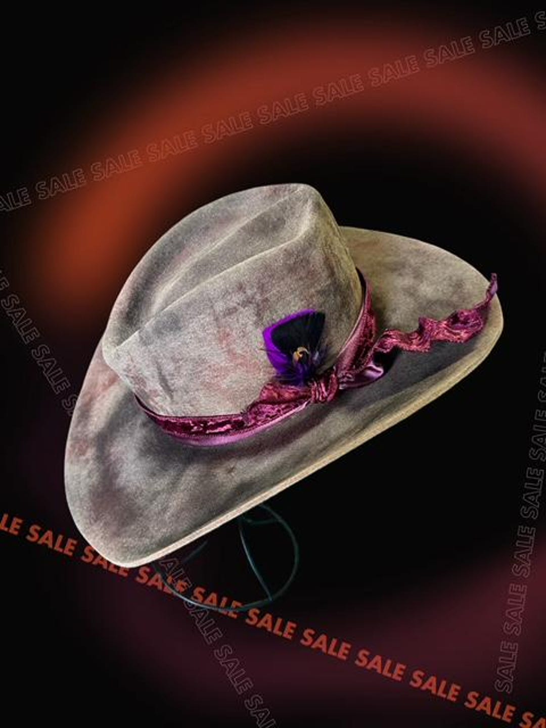 Amazing Grace Custom Beaver Felt Hat – Hand Painted Western Hat With ...