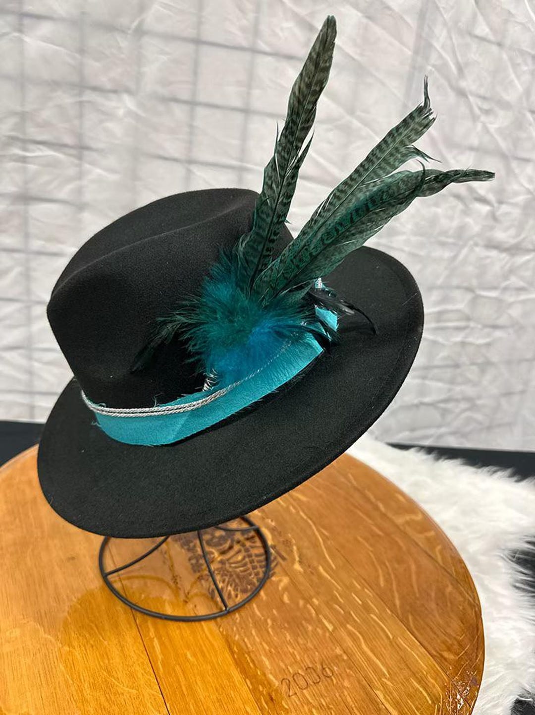 Black Western Cowboy Hat - Fedora Style Felt Hat - Etsy