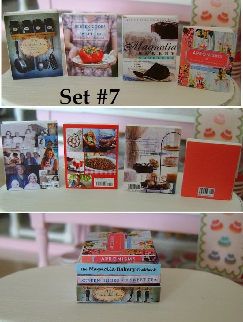 MINIATURE COOKBOOKS Cakes Cupcakes Cookies Halloween Baking - Etsy