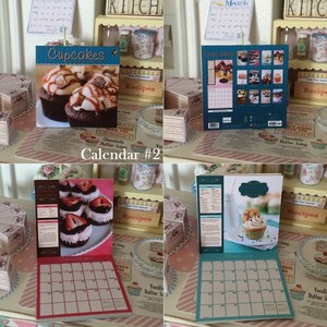 CALENDAR - CUPCAKE & DESSERTS Themed - Choose 1/12 or 1:6 Scale - Etsy