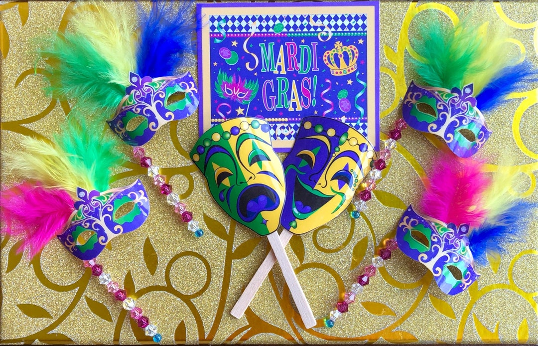 1:6 Scale Miniature Mardi Gras Decorative Mask Carnival Masquerade Fat ...