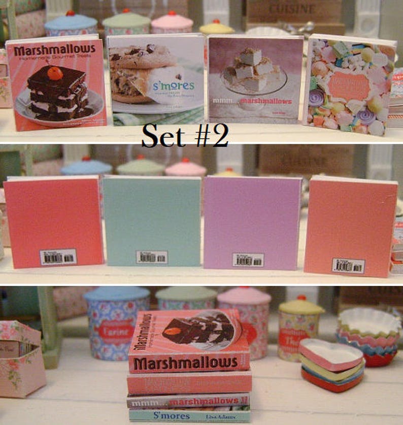 MINIATURE COOKBOOKS Cakes Cupcakes Cookies Halloween Baking - Etsy