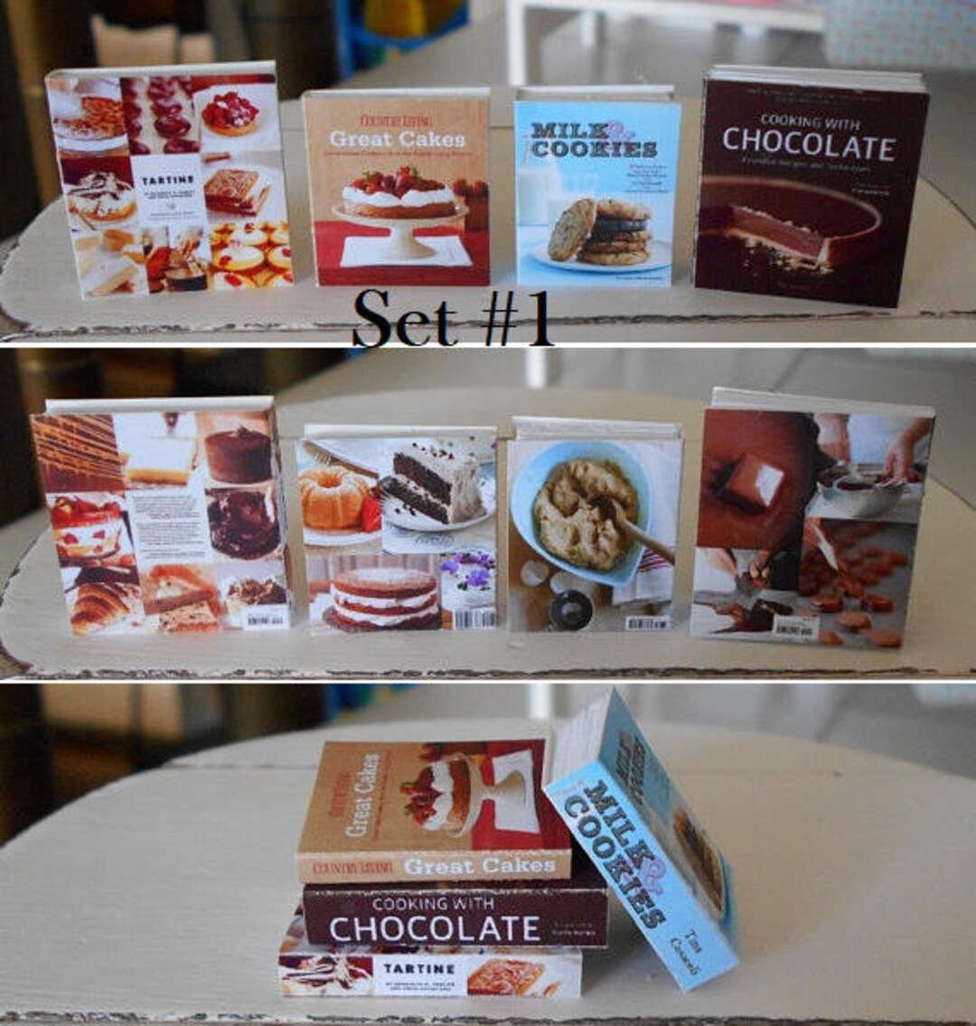 MINIATURE COOKBOOKS - Paris Bistro Tarts Cupcakes Baking - Choose 1/12 ...
