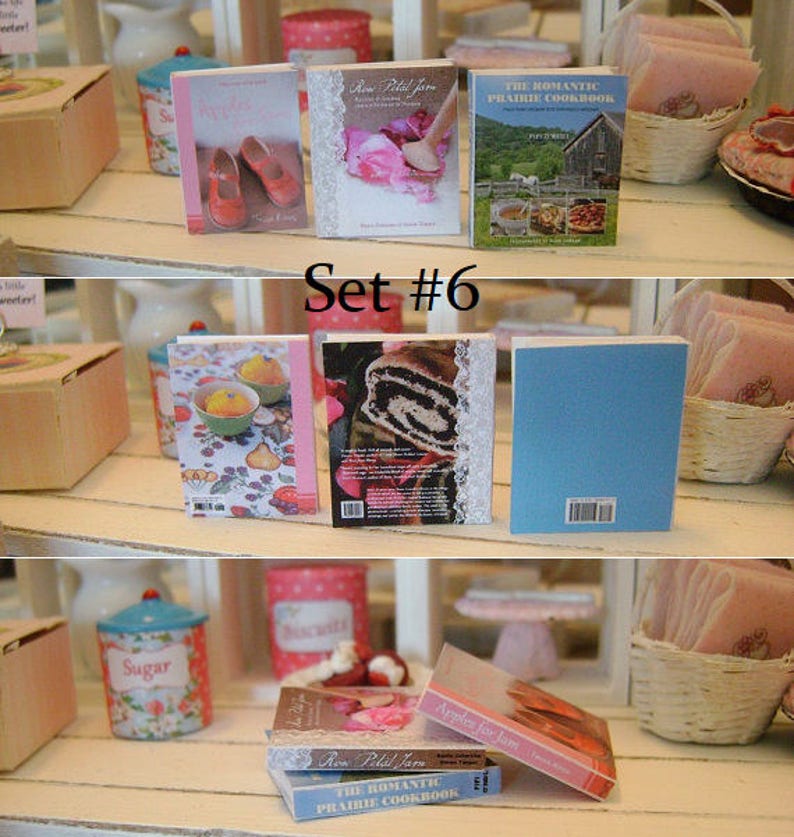 MINIATURE COOKBOOKS Cakes Cupcakes Cookies Halloween Baking | Etsy