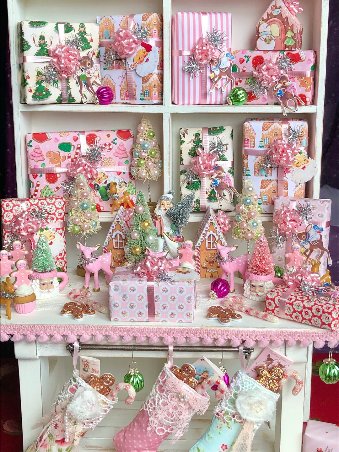 MINIATURE WRAPPED Christmas PRESENTS - Kitchy Pinkmas Pink Xmas ...