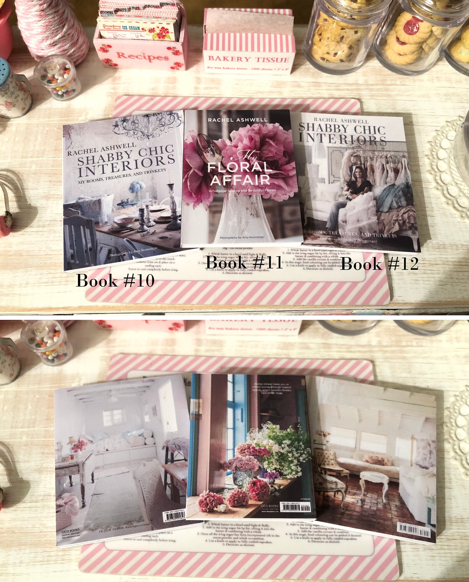 Shabby Chic DECORATING BOOKS Choose 1/12 or 1:6 Scale - Etsy
