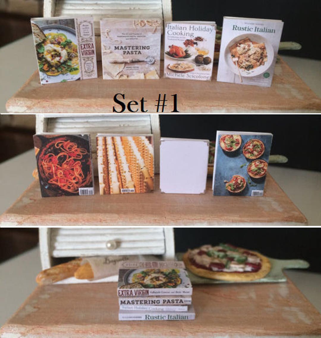 MINIATURE COOKBOOKS - Italian Irish Chinese Mexican Spanish - Choose 1/ ...