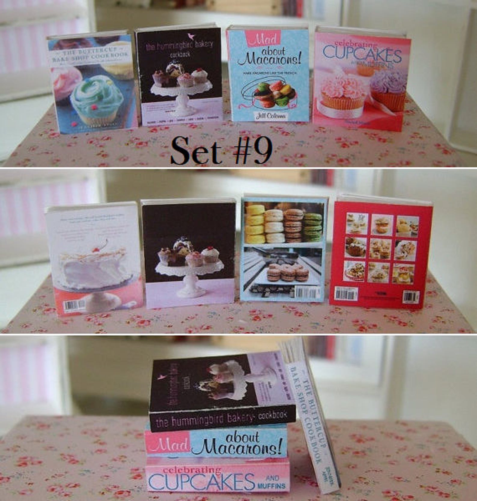 MINIATURE COOKBOOKS - Paris Bistro Tarts Cupcakes Baking - Choose 1/12 ...