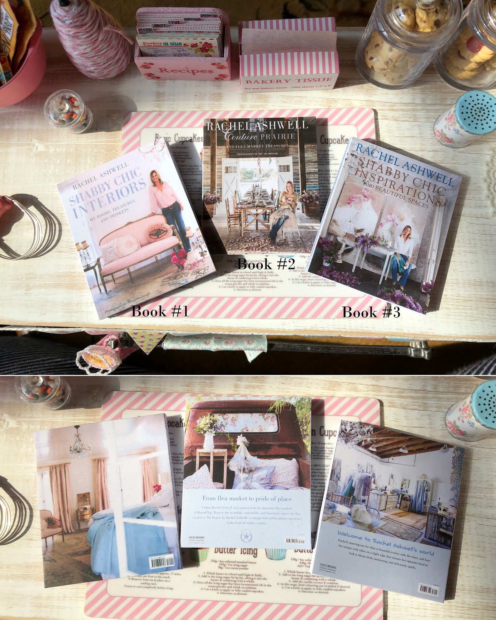 Shabby Chic DECORATING BOOKS Choose 1/12 or 1:6 Scale - Etsy
