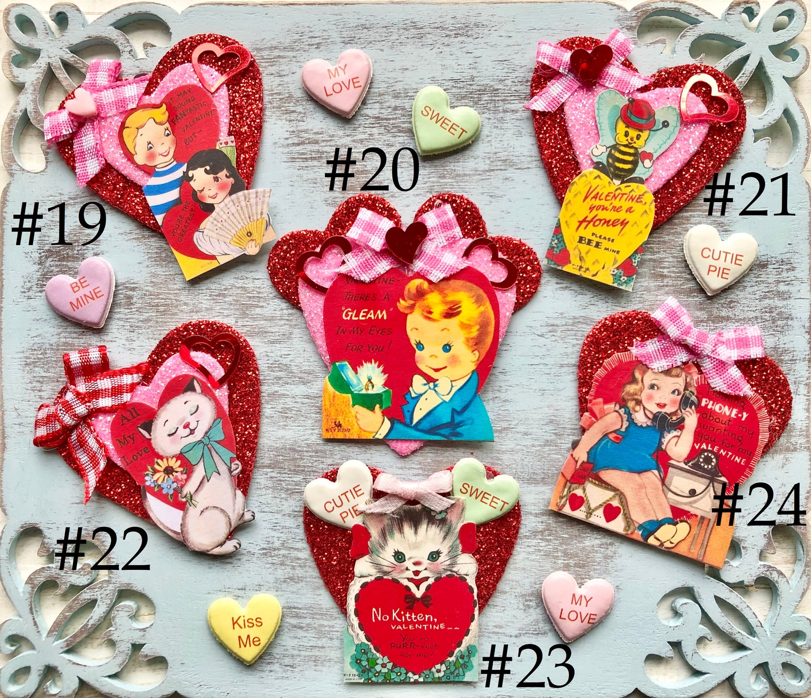 1:6 SCALE MINIATURE Handmade Decorated Valentines Vintage - Etsy