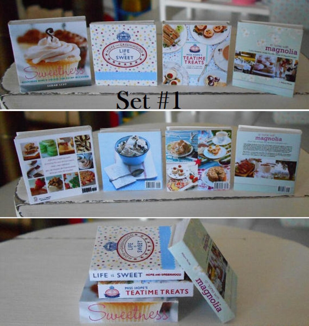 MINIATURE COOKBOOKS - Cakes Cupcakes Donuts Brownies Baking - Choose 1/ ...