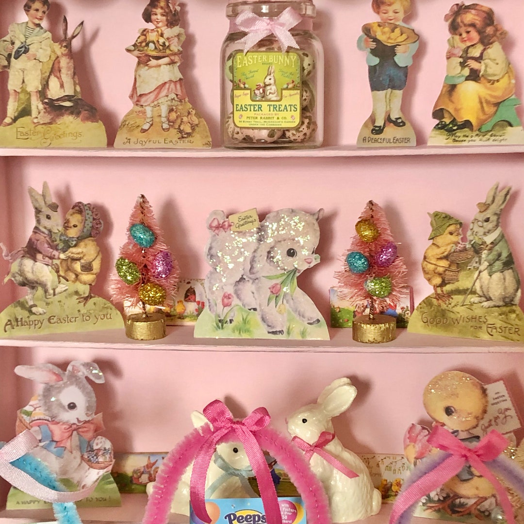 Easter / Spring DUMMY BOARD Decoration - Free Standing - Vintage Style ...