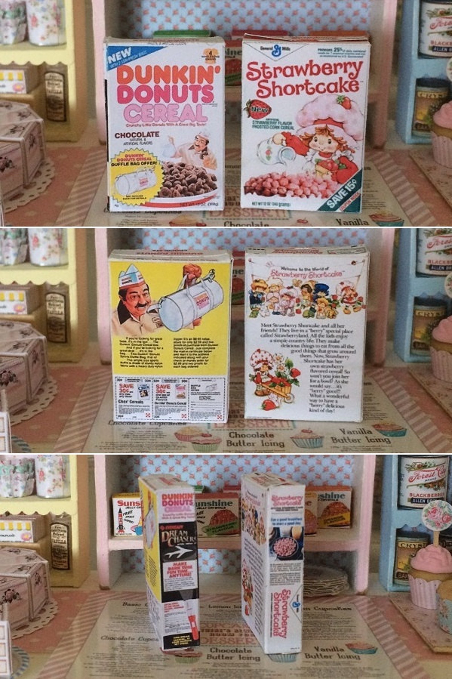 Retro VINTAGE CEREAL BOXES Available in 1:12 Scale or 1/6 | Etsy