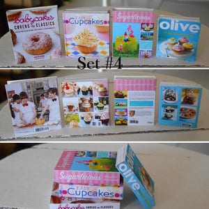 MINIATURE COOKBOOKS - Cakes Cupcakes Cookies Baking - Choose 1/12 or 1: ...