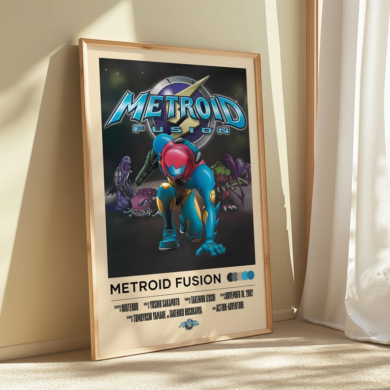 Metroid Fusion Poster | Metroid Fusion Print | Gaming Poster | 4 Color ...
