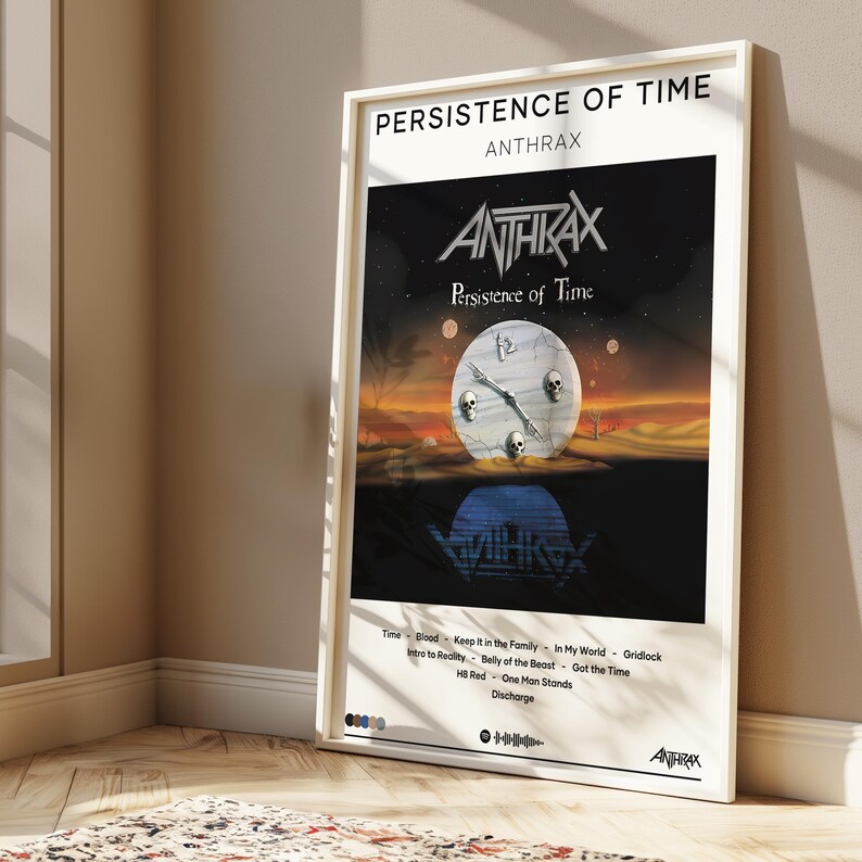 Anthrax Poster | Persistence of Time Print | Music Poster | 4 Color ...