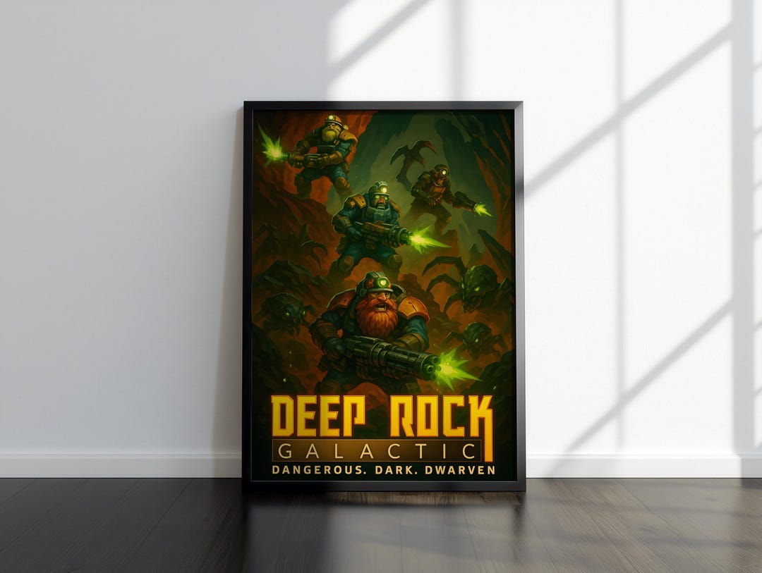 Deep Rock Galactic Poster | High Quality Prints | Fast Shipping ...