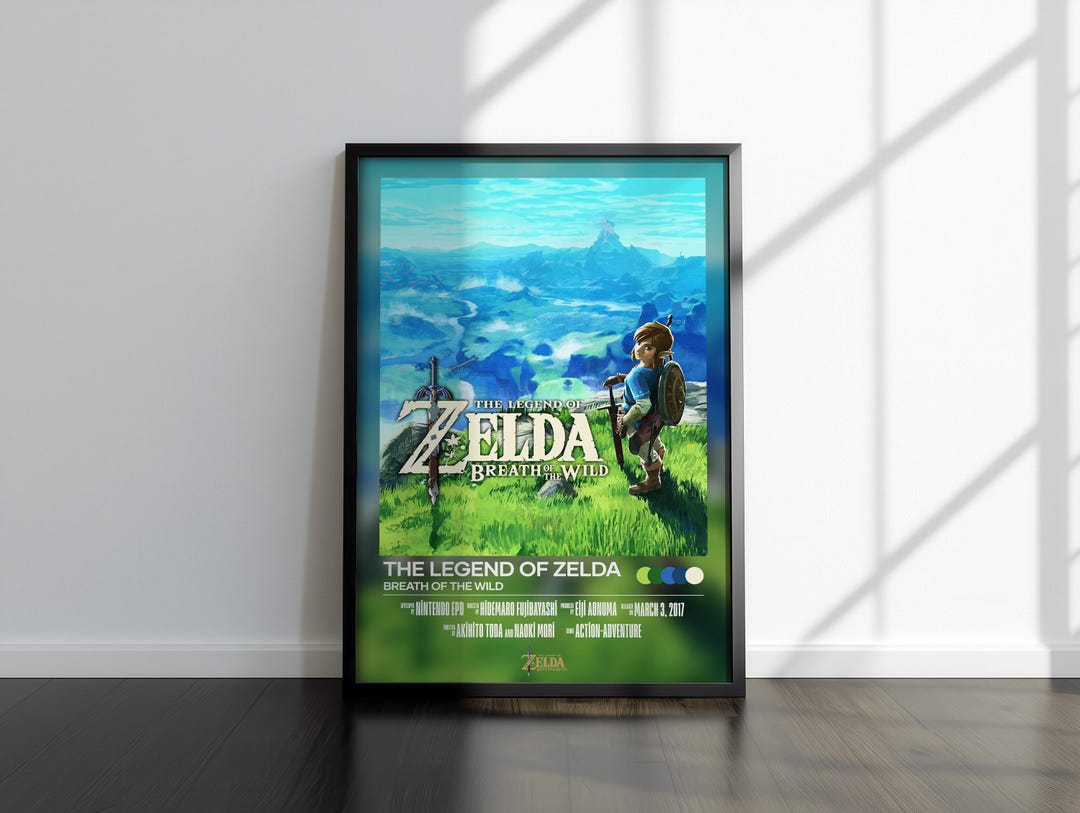 The Legend of Zelda Poster | the Legend of Zelda Print | Gaming Poster ...