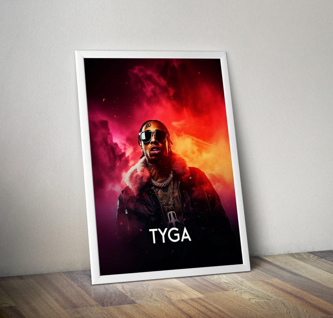 Tyga Poster Print | Artist Illustration Poster | Artist Poster Prints ...