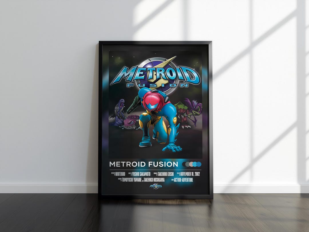 Metroid Fusion Poster | Metroid Fusion Print | Gaming Poster | 4 Color ...