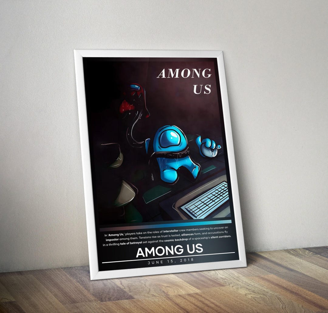 Among Us Poster | Among Us Prints | Gaming Poster | 4 Colors | Video ...