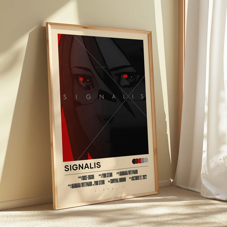 Signalis Poster | Signalis Print | Gaming Poster | 4 Colors | Video ...