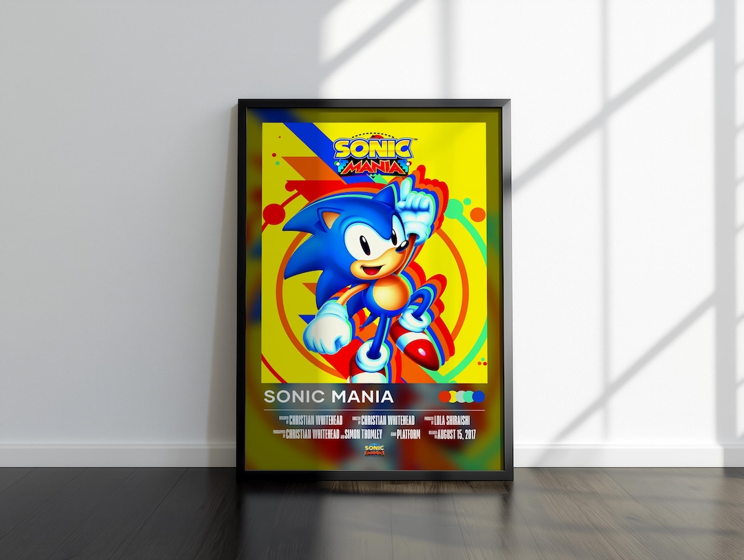 Sonic Mania Poster | Schalldruck | Gaming Poster | 4 Farben ...
