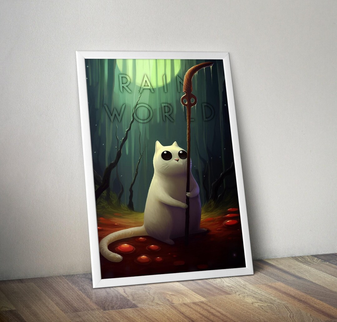 Slug Cat | Rain World Poster | Rain World Artwork | Gaming Poster | HD ...