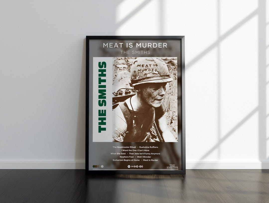 The Smiths Poster | Meat is Murder Print | Music Poster | 4 Color ...