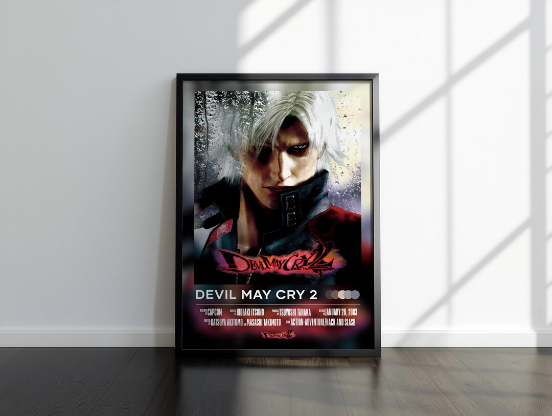 Devil May Cry 2 Poster | Devil May Cry Print | Gaming Poster | 4 Color ...