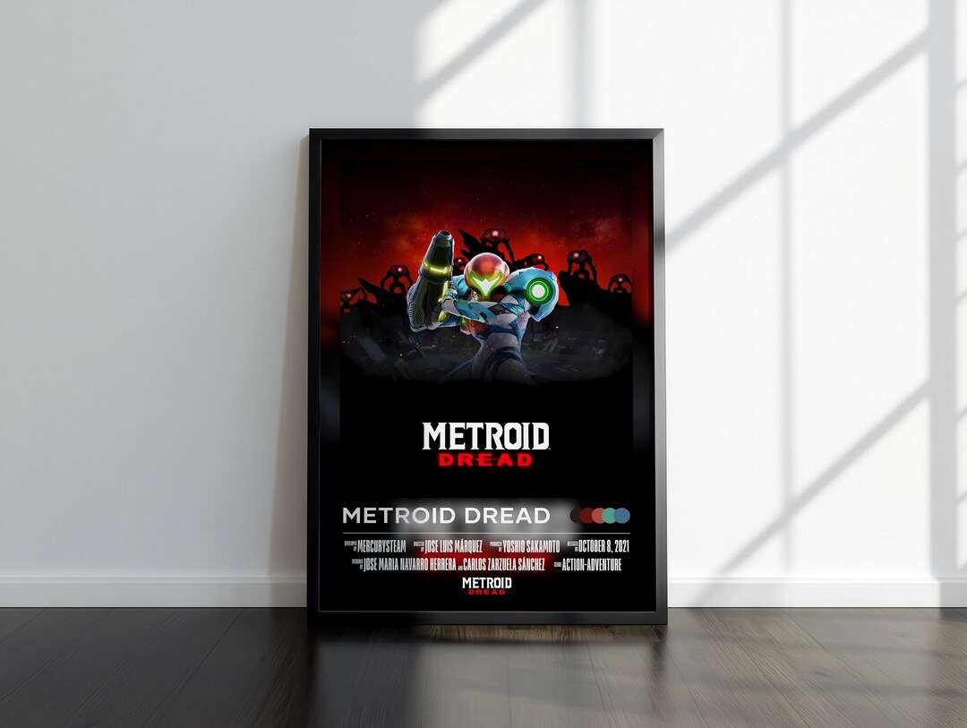 Metroid Dread Poster | Metroid Dread Print | Gaming Poster | 4 Color ...